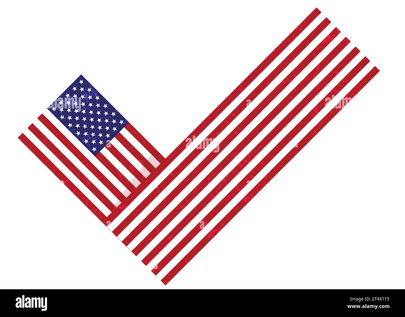 Flag check mark vote 2020 in usa design american Vector Image Stock ...