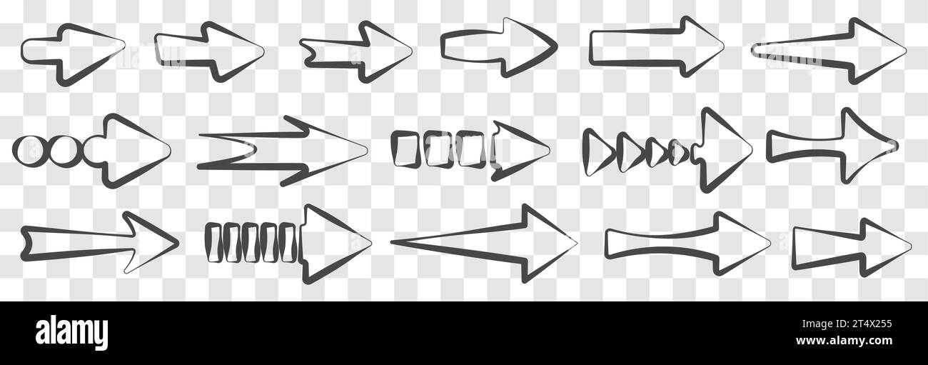 Arrows big black set icons. Arrow icon. Arrow vector collection. Arrow ...