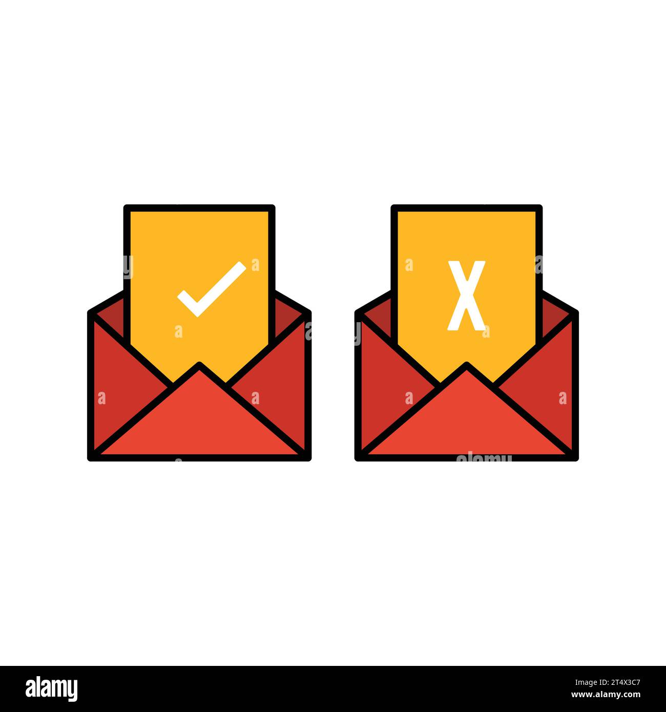 Vote by mail stay safe concept the 2020 united Vector Image Stock ...