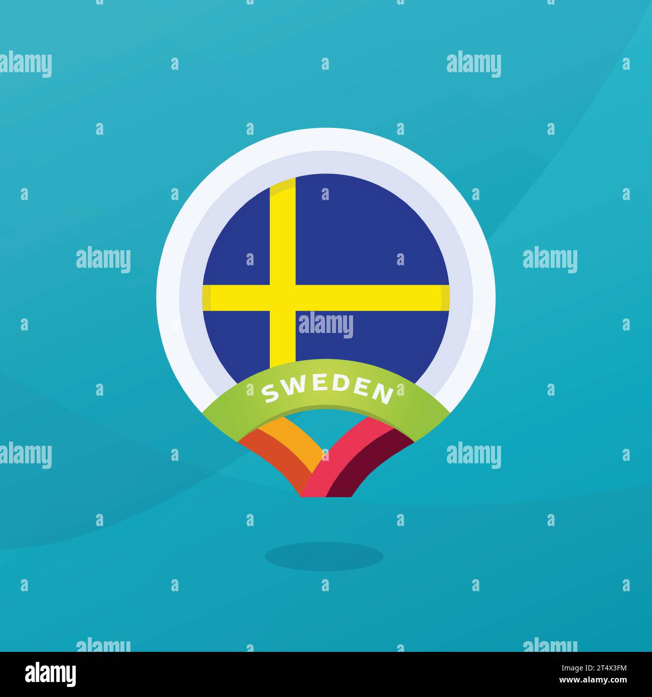 Sweden flag pin Stock Vector Images - Alamy