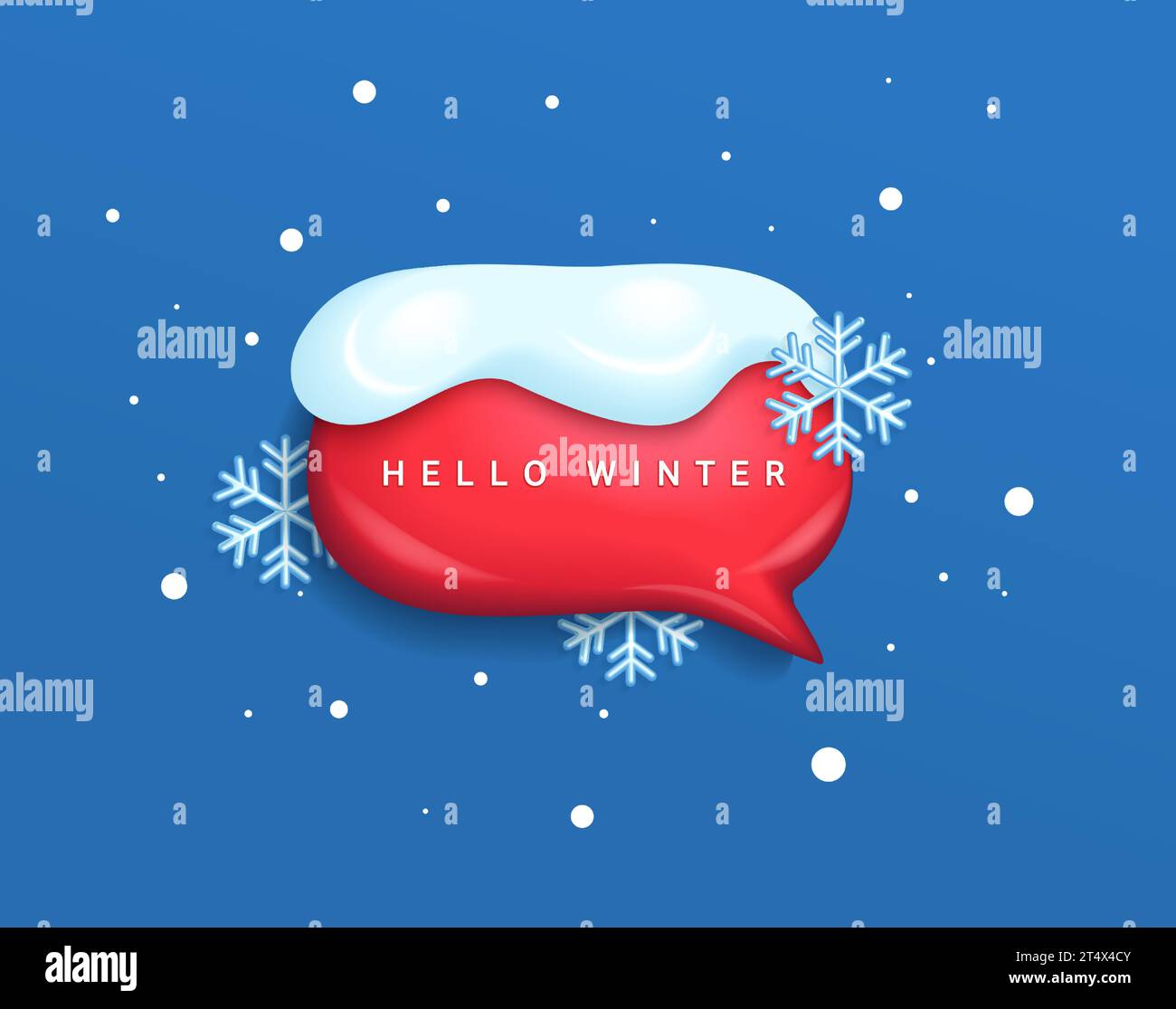 Hello winter xmas quote hi-res stock photography and images - Alamy