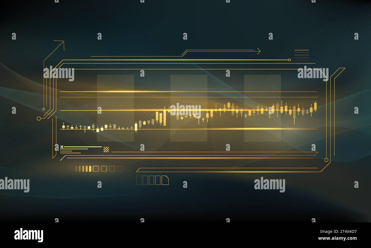 Abstract infographics of a stable financial chart Stock Vector Image ...