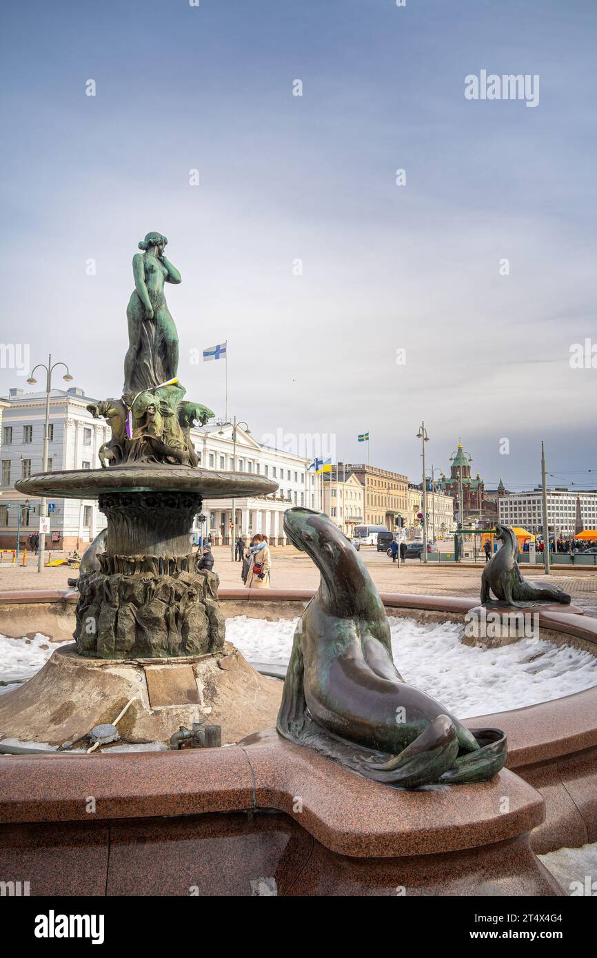 Helsinki finland view keskuskatu street hi-res stock photography and ...