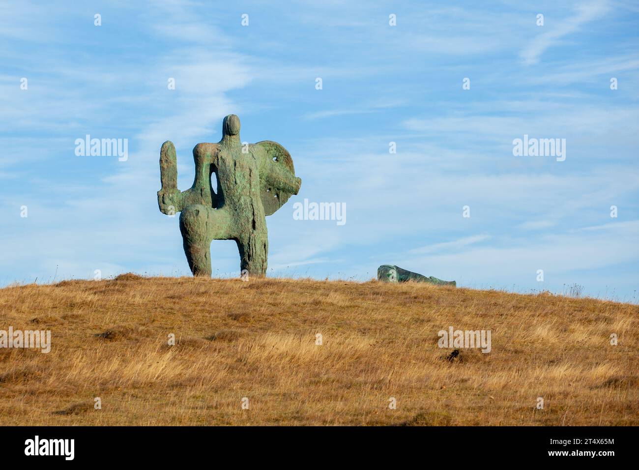 Famous Didgori battle monument with giant soldier sculptures. Georgia ...