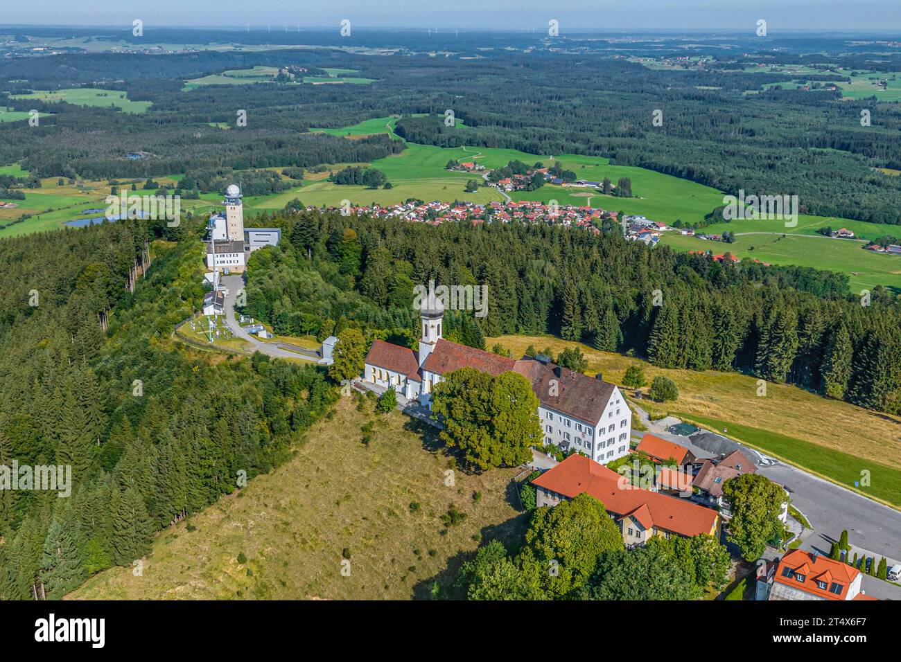 The region around Hohenpeissenberg in upper bavarian Pfaffenwinkel in ...