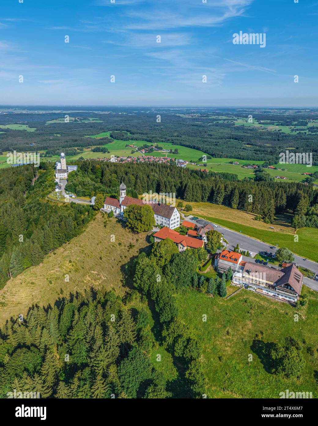 The region around Hohenpeissenberg in upper bavarian Pfaffenwinkel in ...