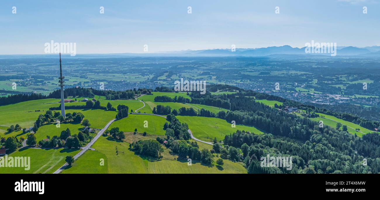 The region around Hohenpeissenberg in upper bavarian Pfaffenwinkel in ...
