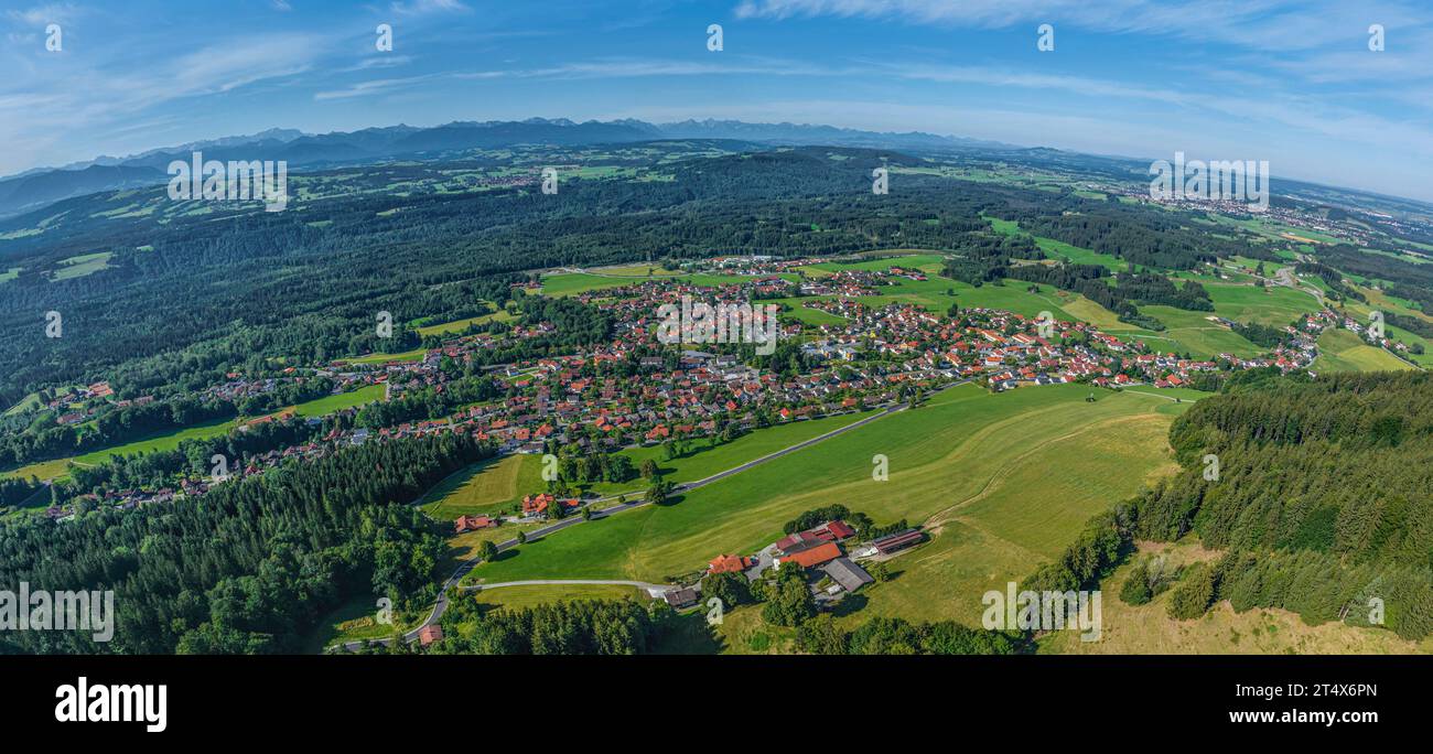 The region around Hohenpeissenberg in upper bavarian Pfaffenwinkel in ...