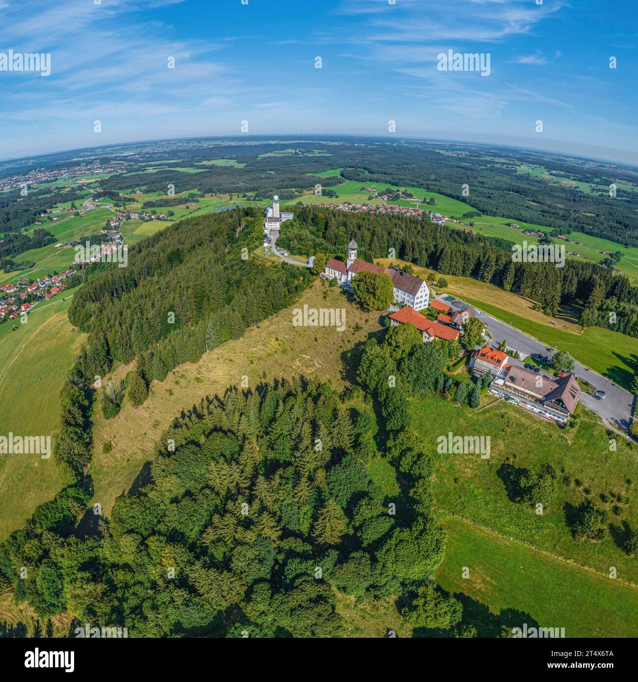 The region around Hohenpeissenberg in upper bavarian Pfaffenwinkel in ...