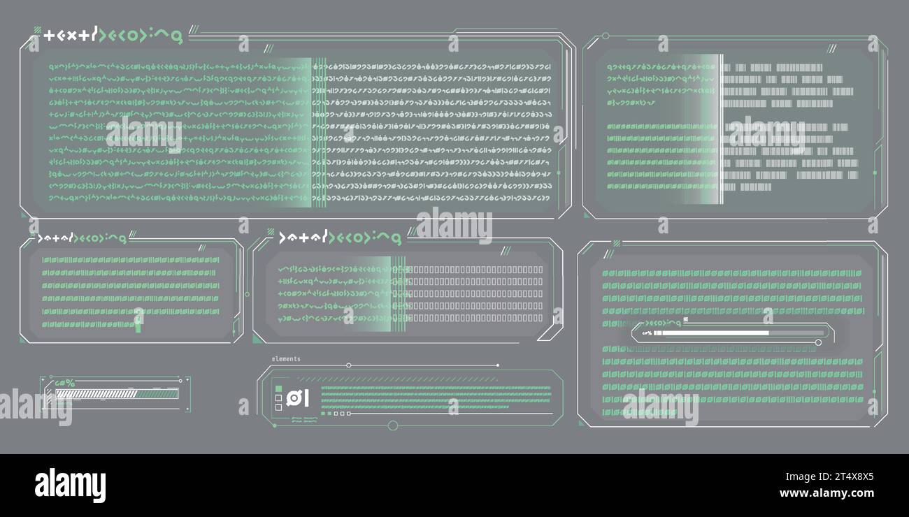 Infographic text vector elements for sci-fi interface Stock Vector ...