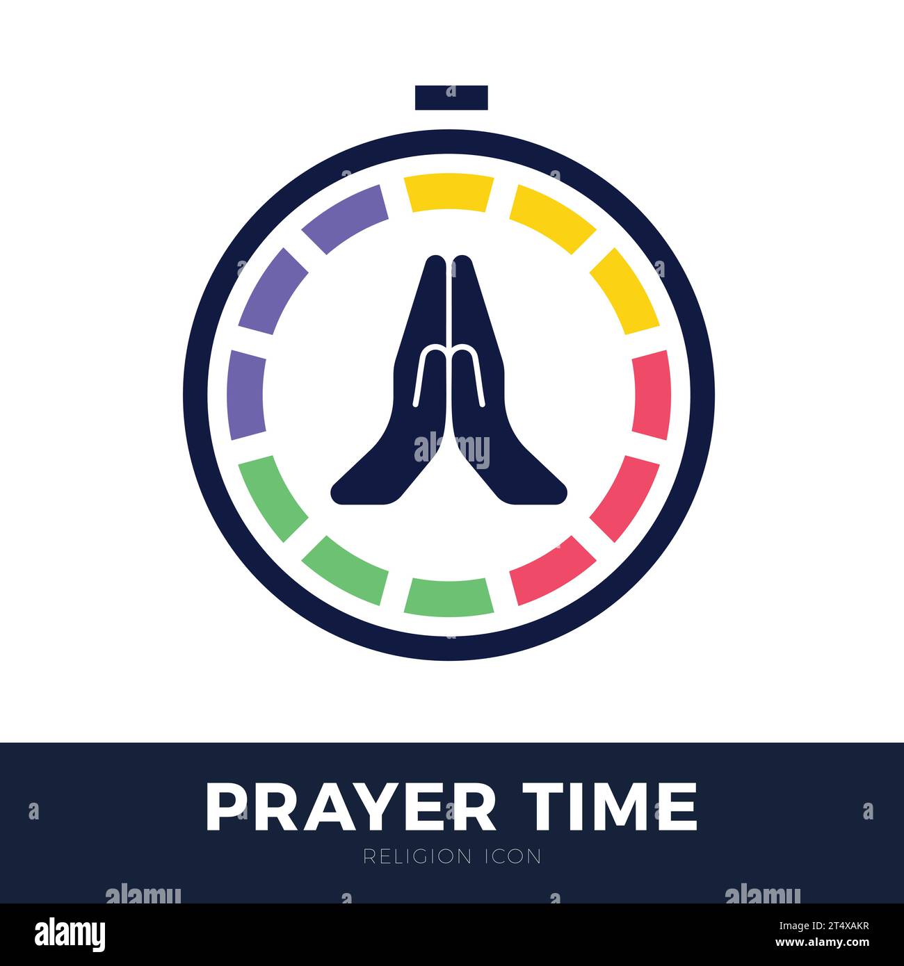 Pray prayer religion religious circle Stock Vector Images - Alamy