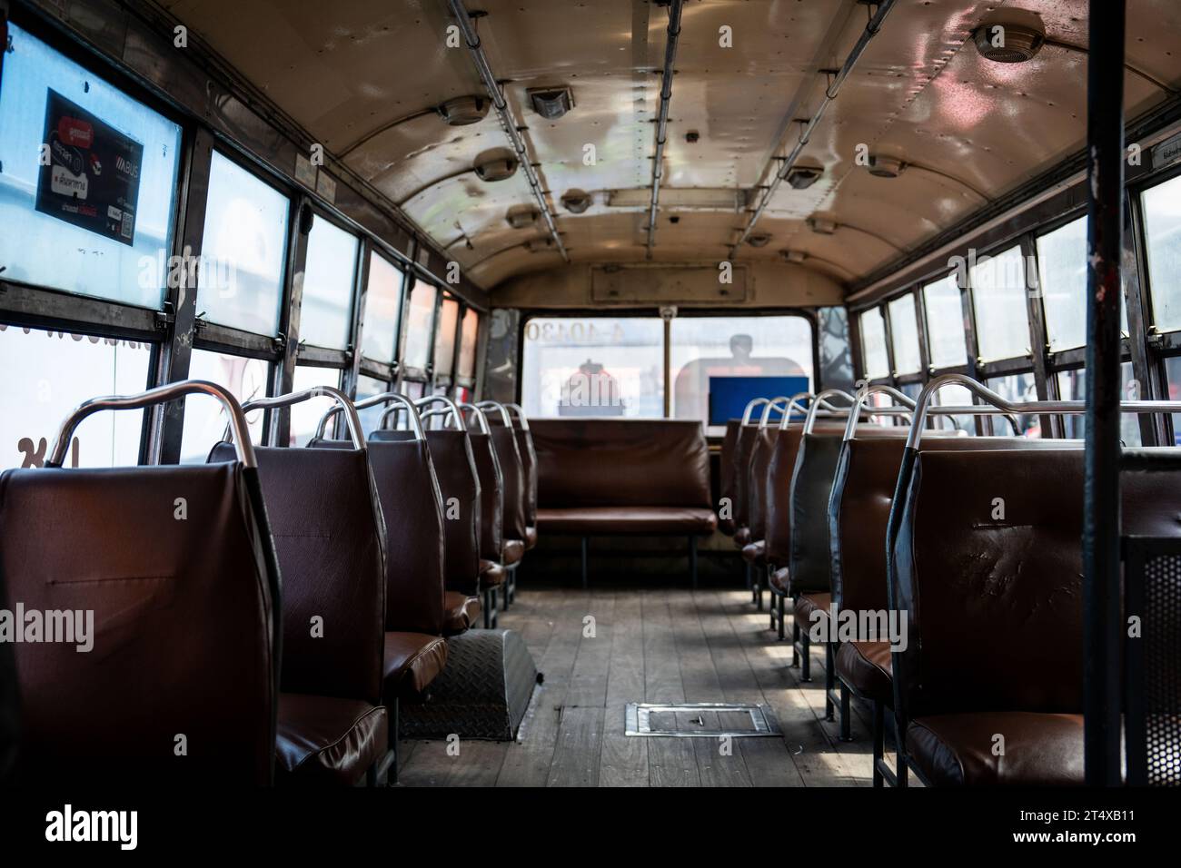 Thailand. 02nd Nov, 2023. The interior of a BMTA (Bangkok Metropolitan ...