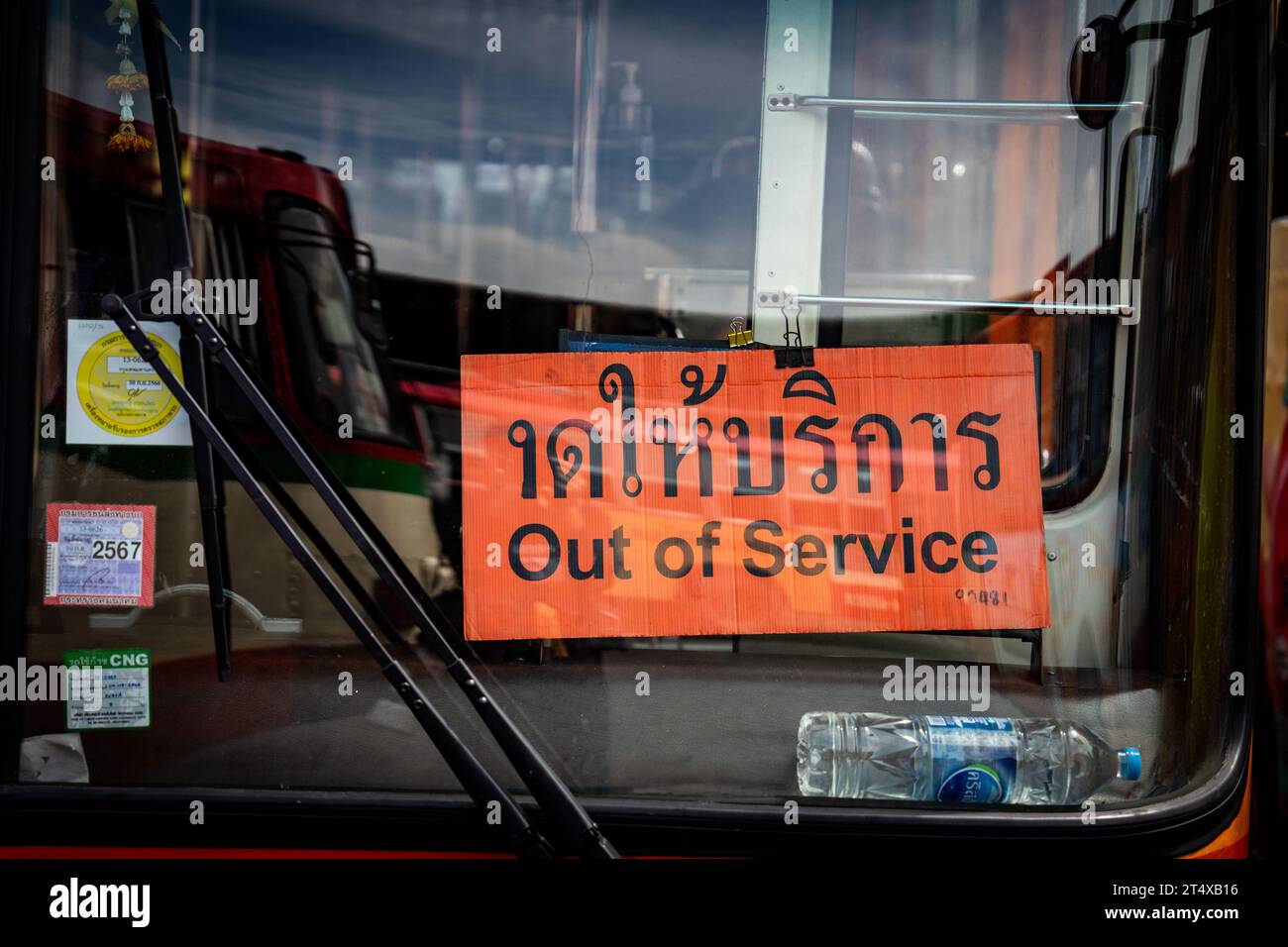 Thailand. 02nd Nov, 2023. An 'Out of Service' sign is seen displayed in ...