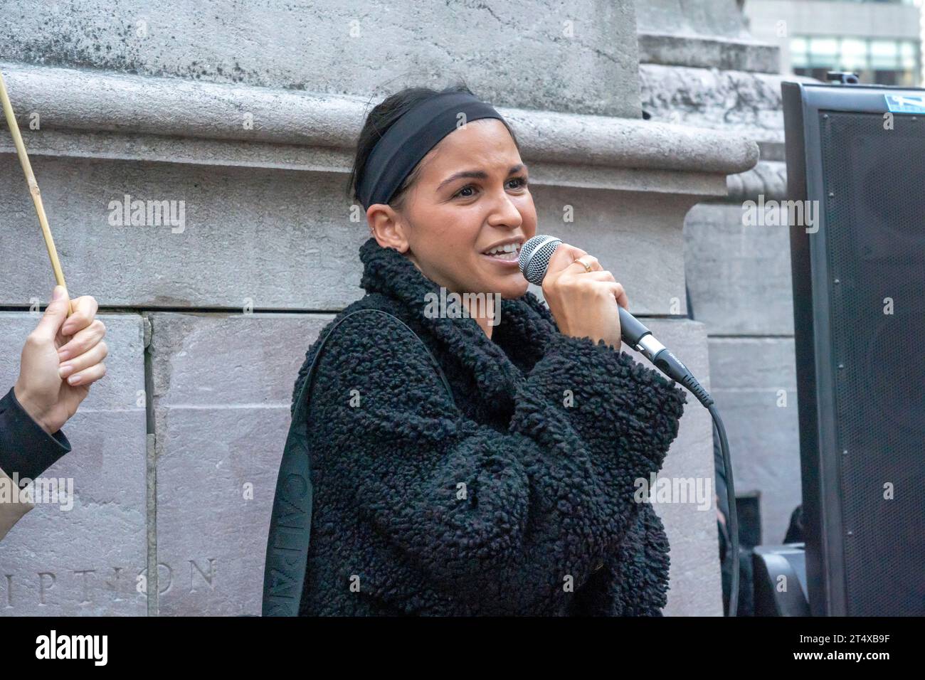 New York, United States. 01st Nov, 2023. Survivor of the Hamas ...