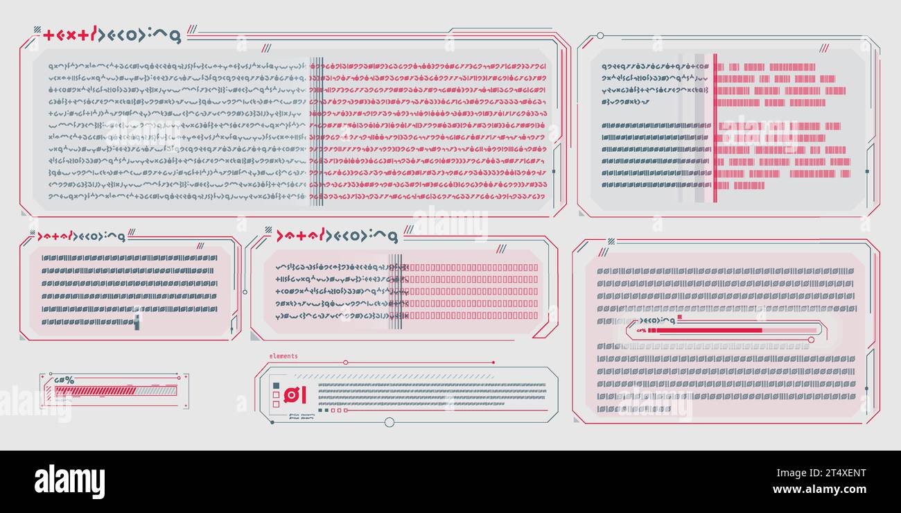 Infographic text vector elements for sci-fi interface Stock Vector ...