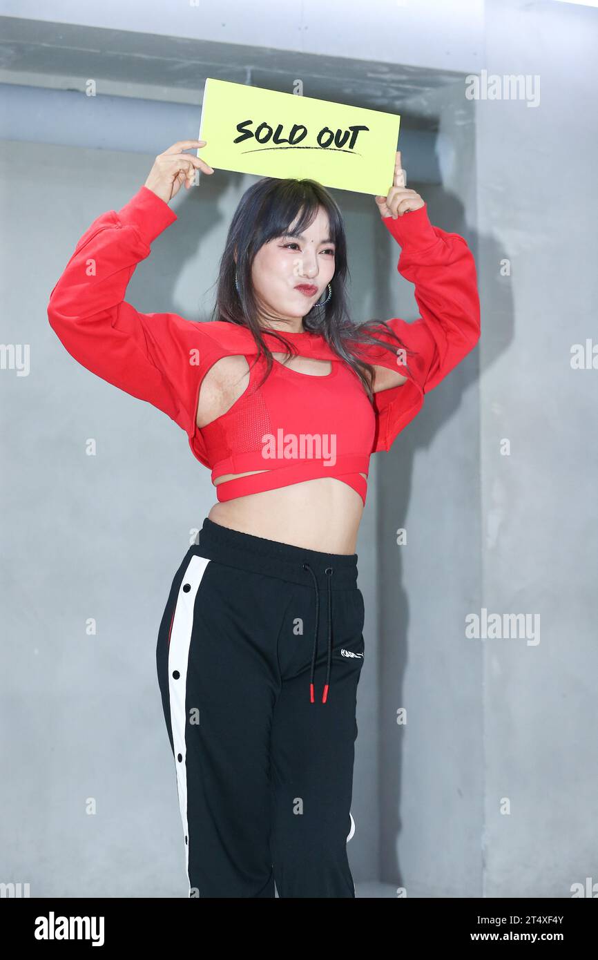 Taiwan-based Chinese singer Ding Dang rehearses for her concert in ...