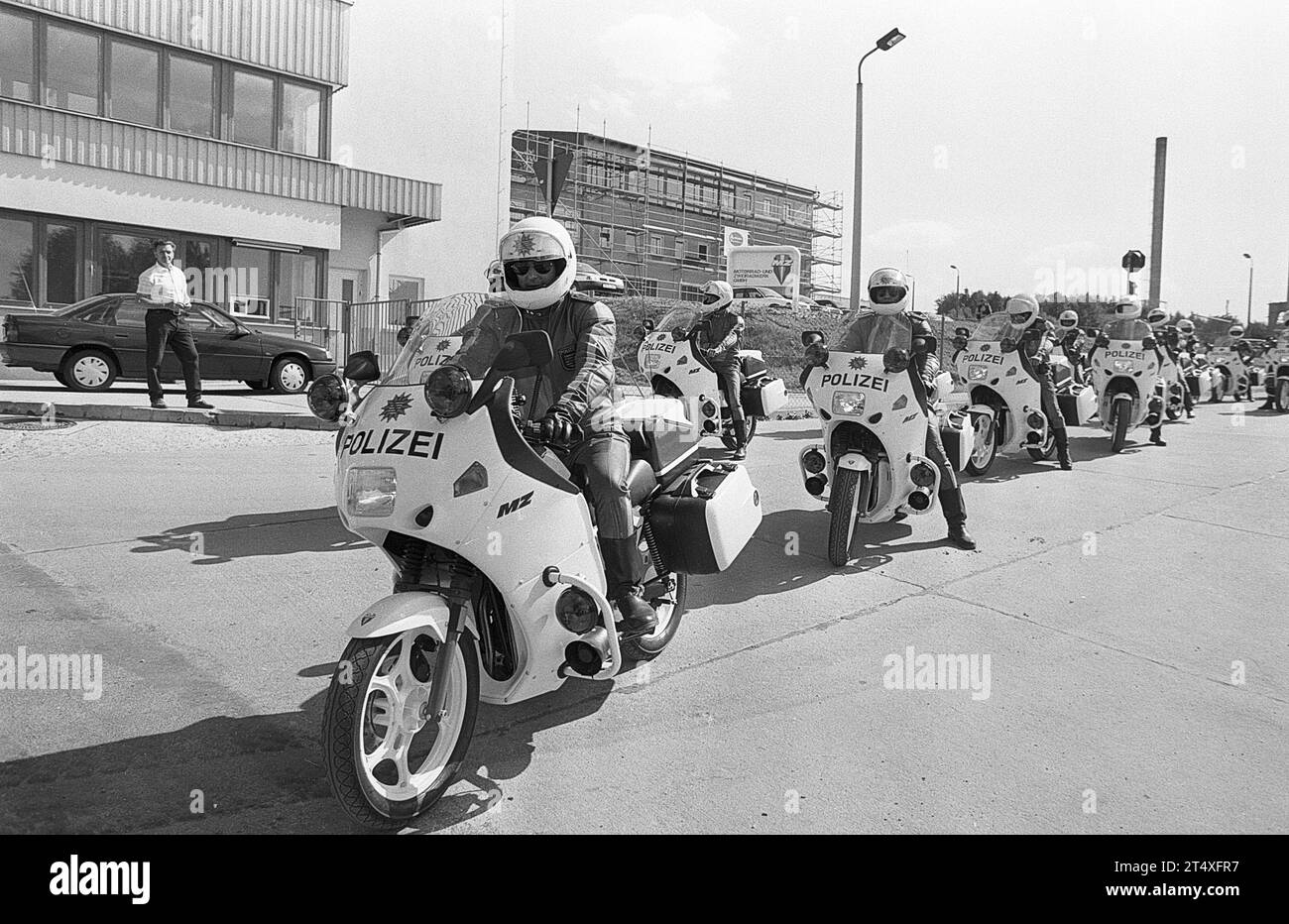 MZ Polizeikräder 23.06.1994, Zschopau/ Hohndorf, MuZ, Motorrad- und ...