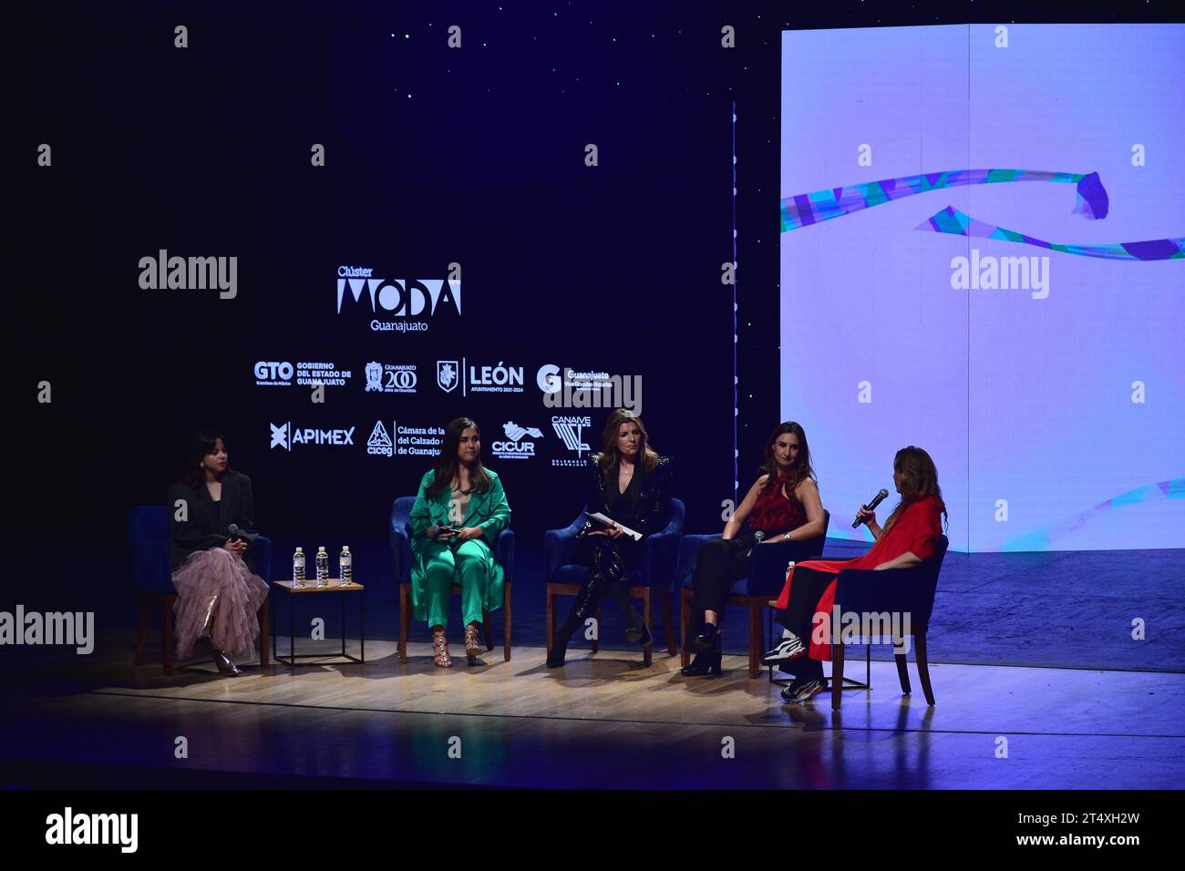 Leon, Mexico. Nov. 1, 2023. Kass Torres, Michelle Romo, Fernanda Mena, Cynthia Buttenkeppler ...