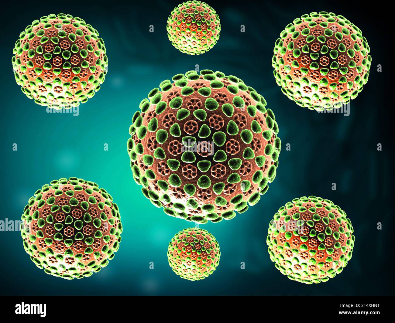 3d rendering virus, bacteria abstract background. 3d illustration Stock ...