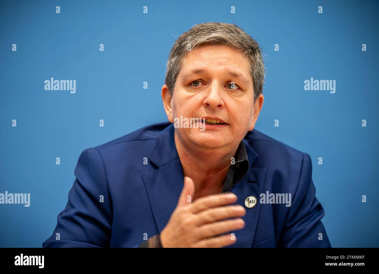 Berlin, Germany. 02nd Nov, 2023. Claudia Plattner (l), President of the ...