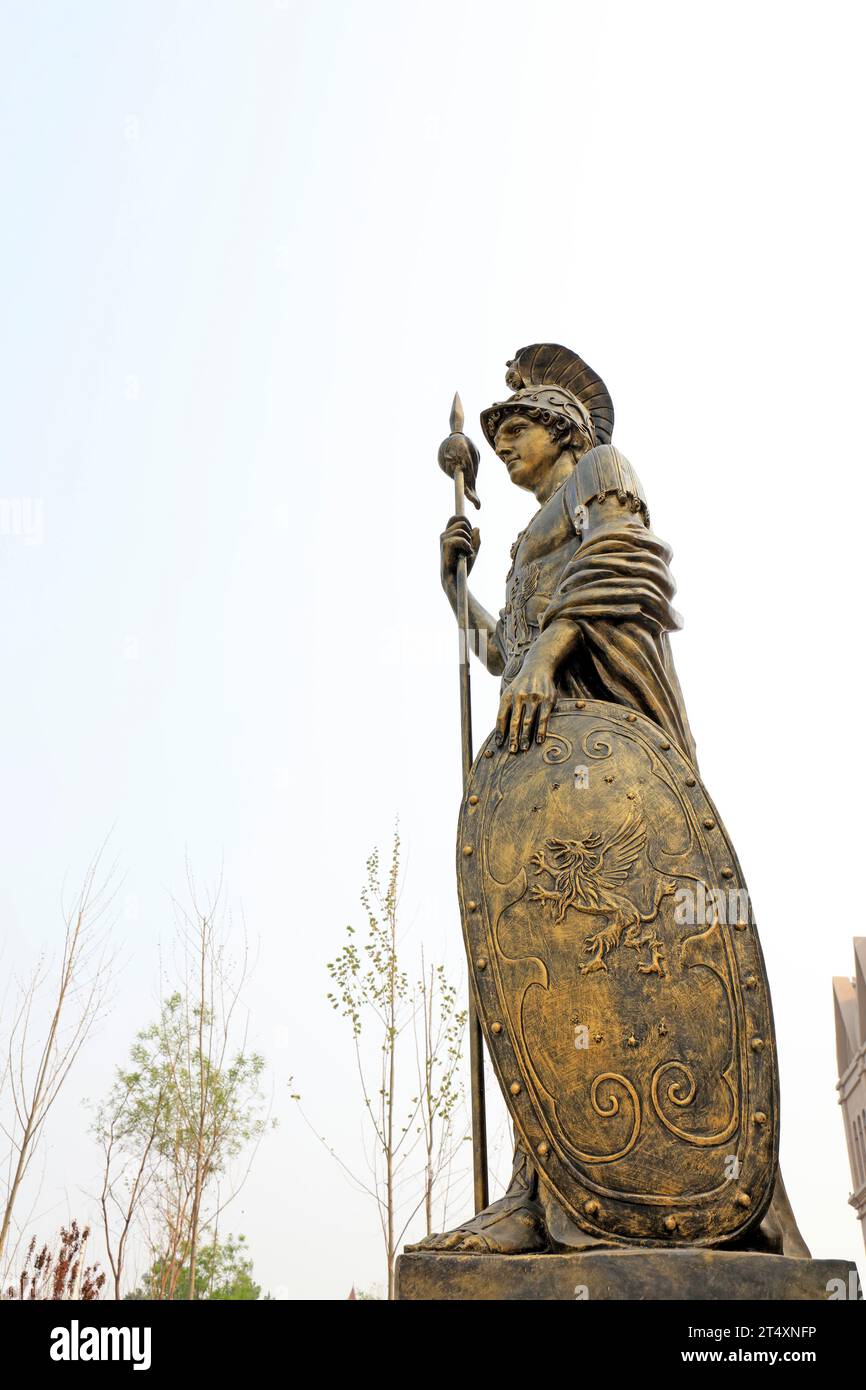 European style Samurai sculptures Stock Photo - Alamy