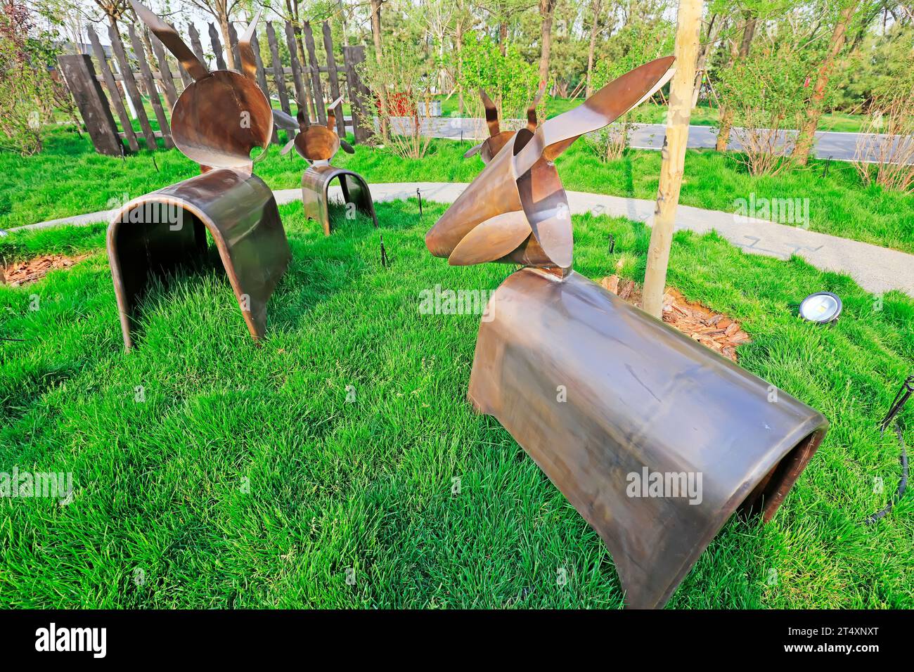 Sculpture of goat shape Stock Photo - Alamy