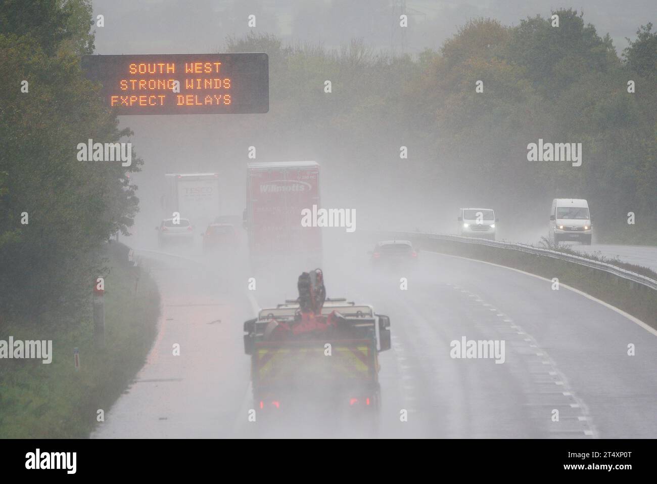 Sign warning drivers through hi-res stock photography and images - Alamy