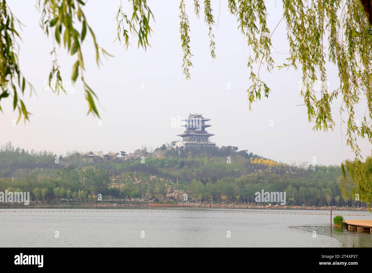 traditional Chinese Pavilion building scenery Stock Photo - Alamy