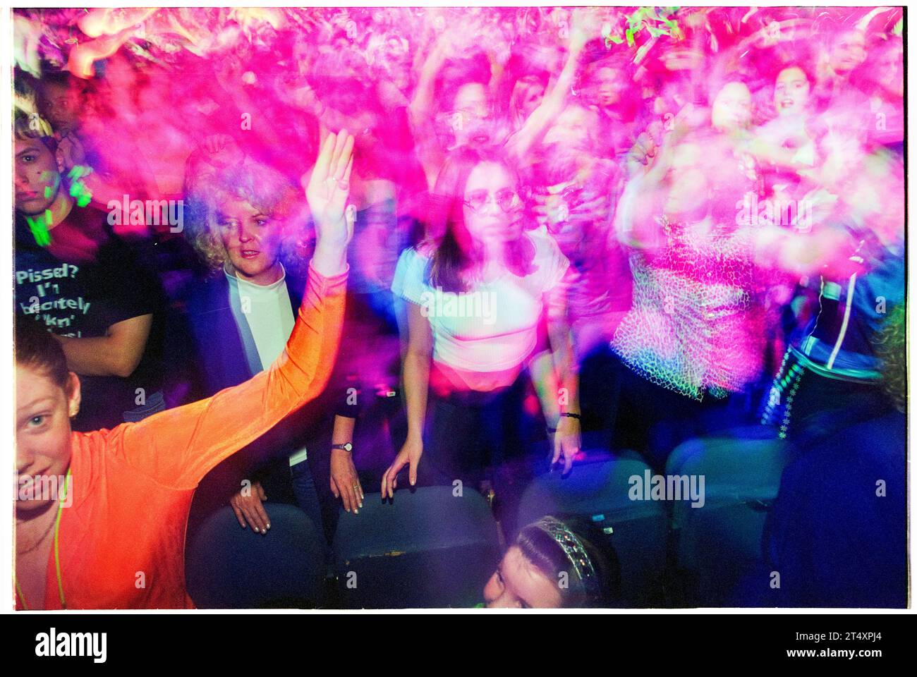 CONCERT FANS, SMASH HITS TOUR, 1997: Young teenage fans in the crowd ...