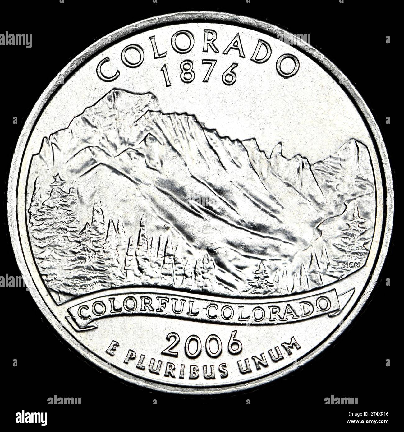 US Commemorative State Quarter Dollar : Colorado (1876) Colorful ...