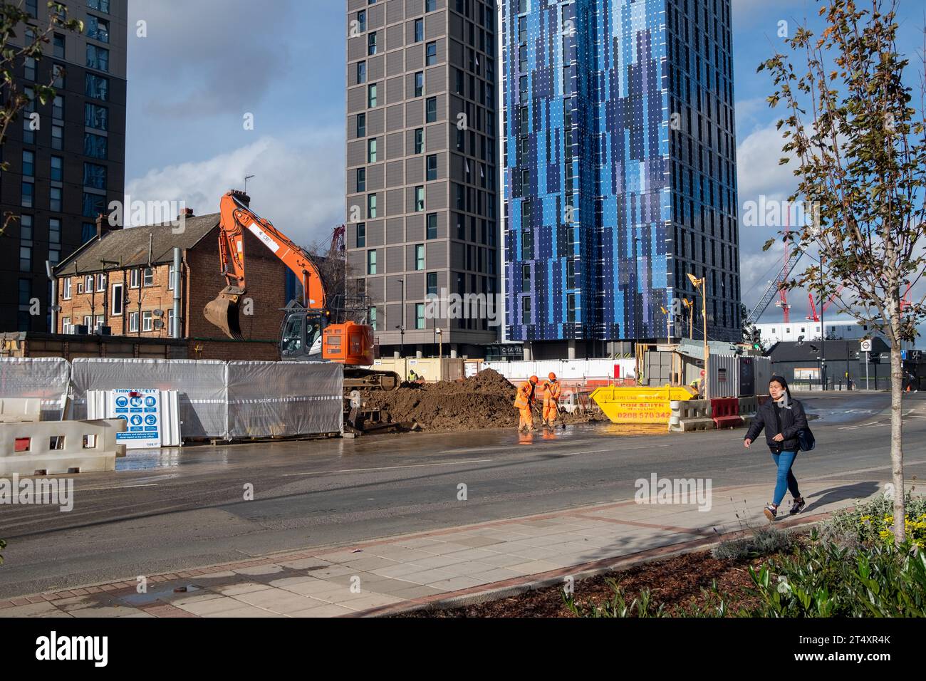LONDON, OCTOBER 31, 2023: New residential apartments being built in ...