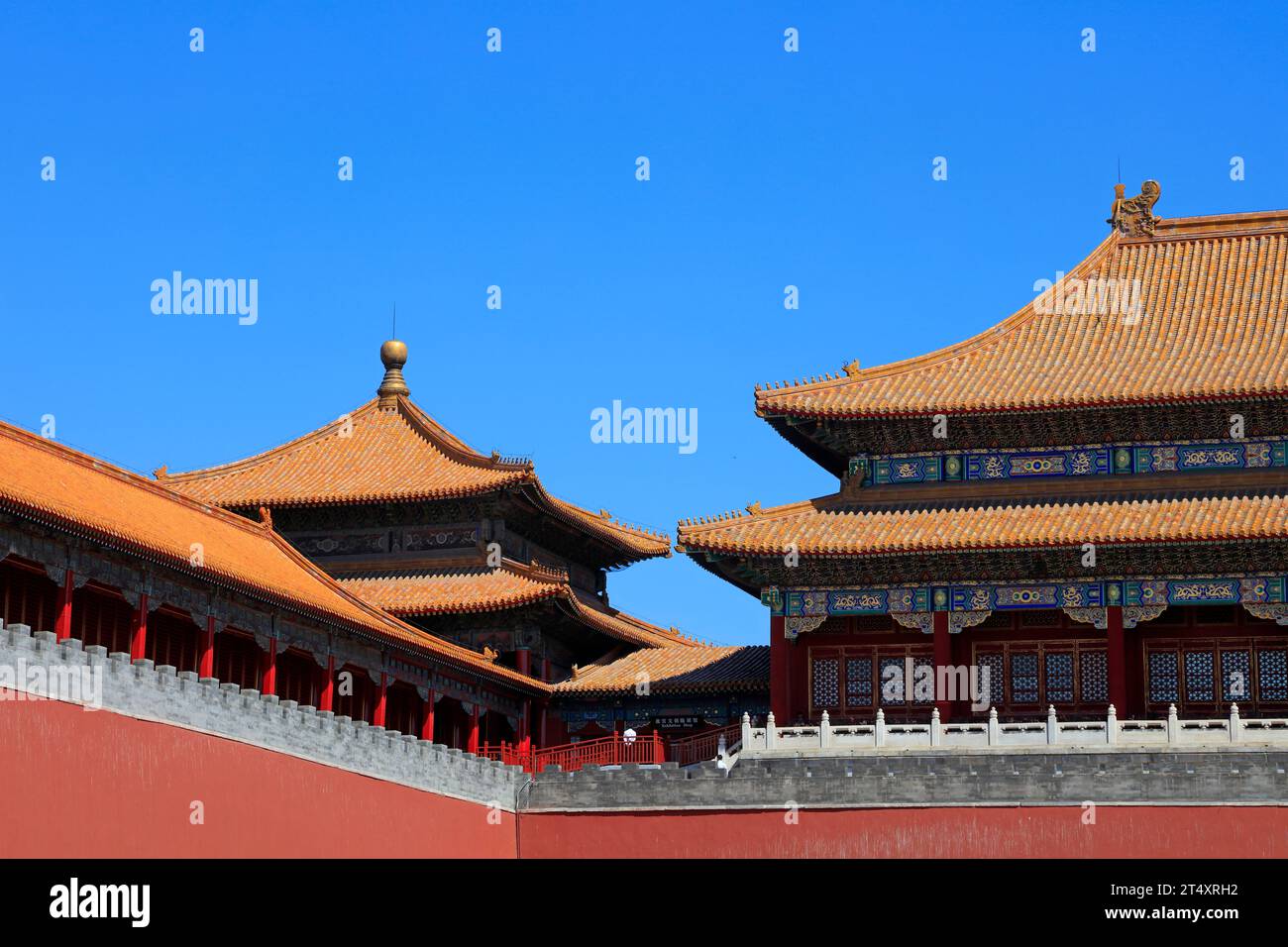 glazed tile roof of the Imperial Palace, Beijing, China Stock Photo - Alamy