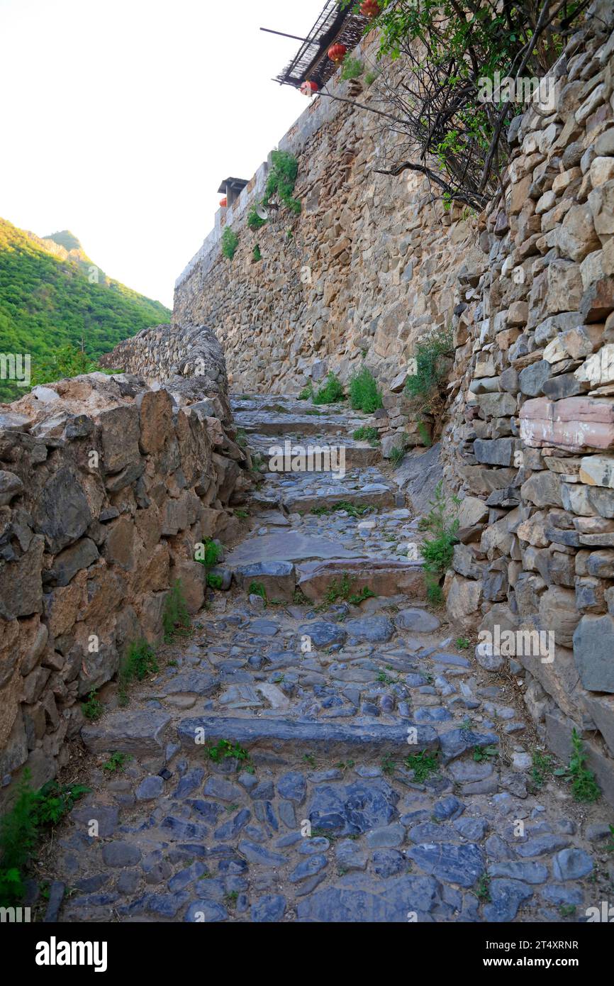 Rock steps and walls Stock Photo - Alamy