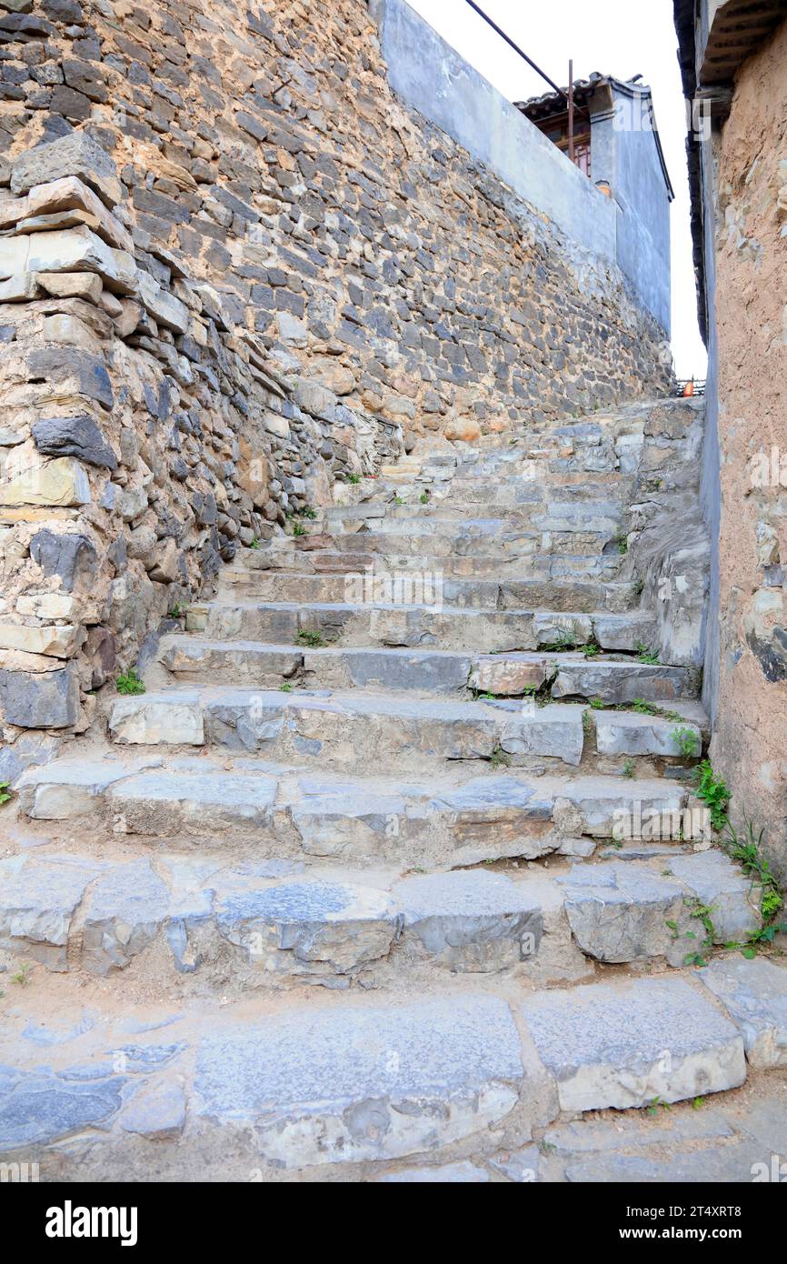Rock steps and walls Stock Photo - Alamy