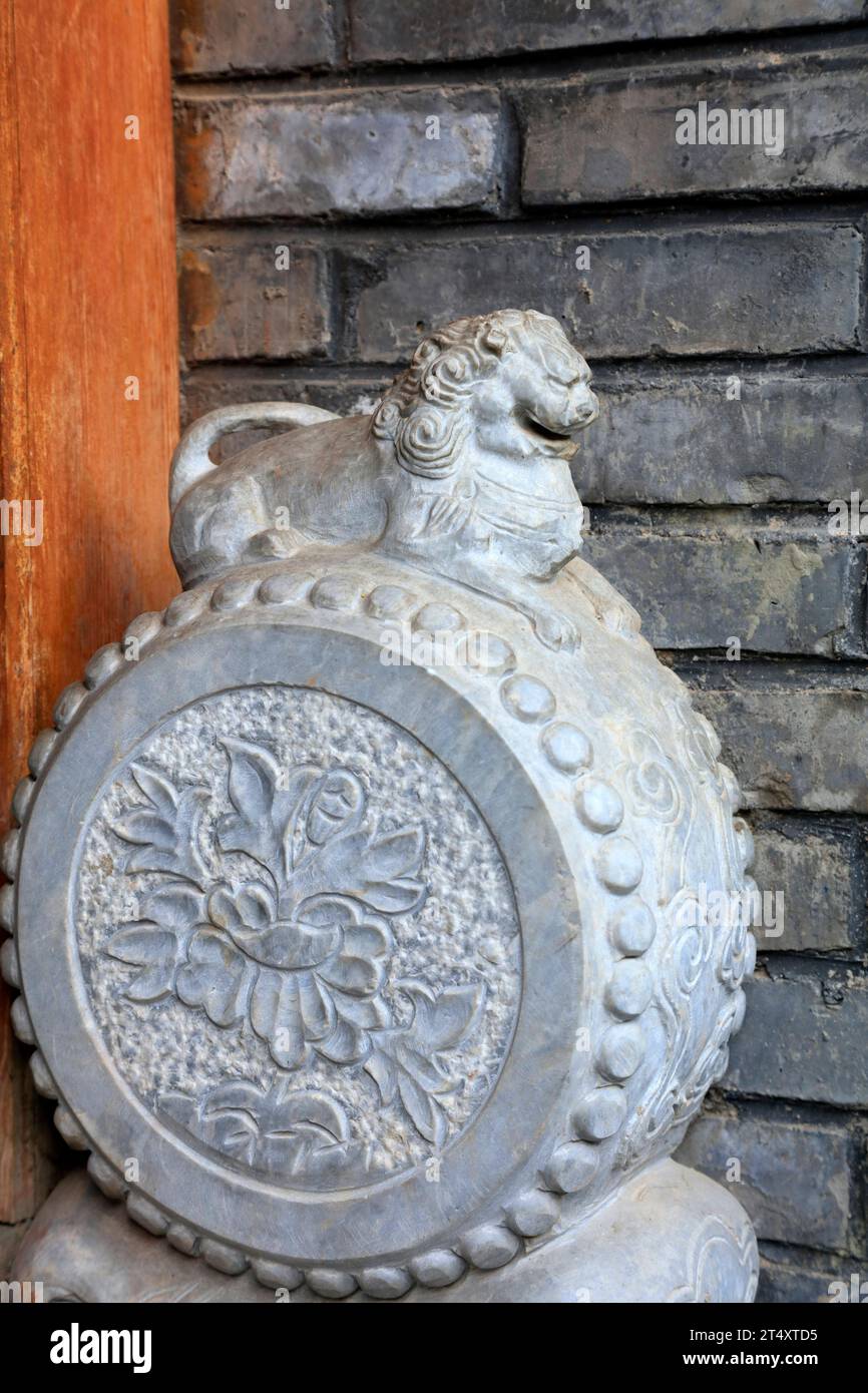 gate stone of Chinese traditional style Stock Photo - Alamy