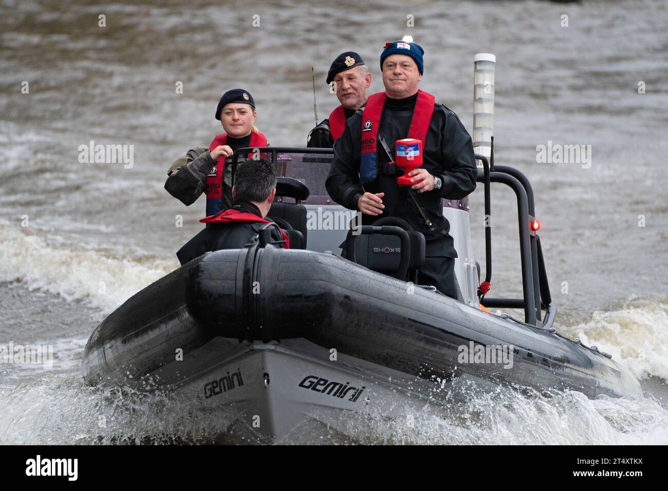 TV presenter and actor Ross Kemp (right) at the launch of London Poppy ...