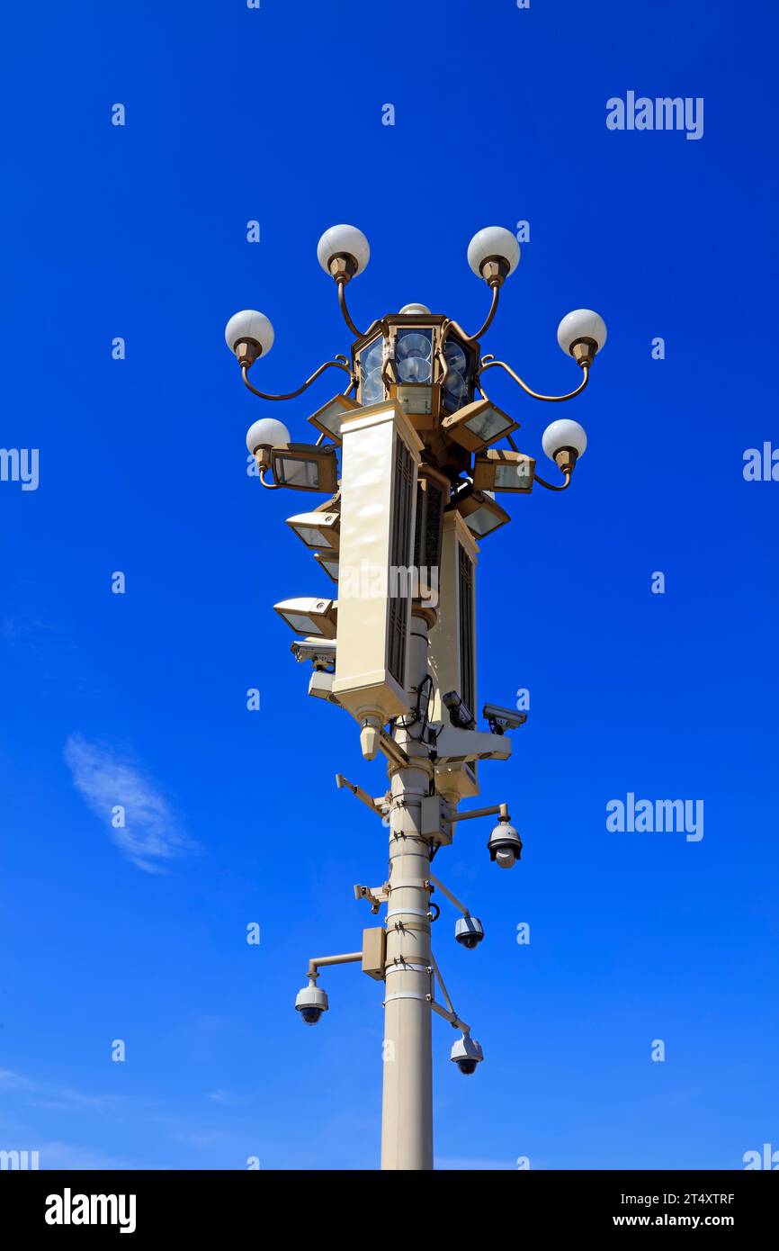 Street lamp and monitor probe Stock Photo - Alamy