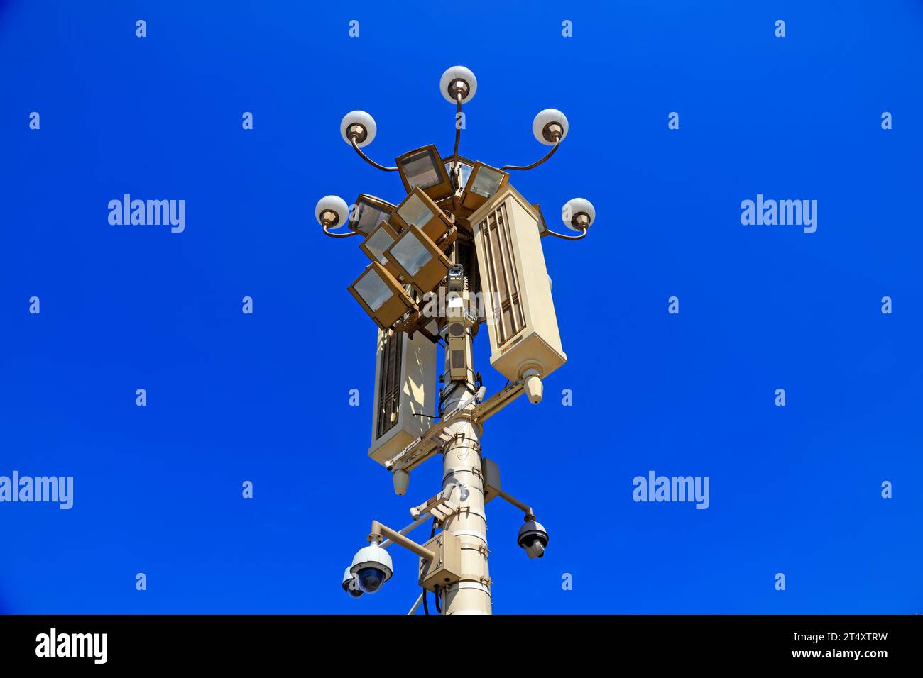 Street lamp and monitor probe Stock Photo - Alamy