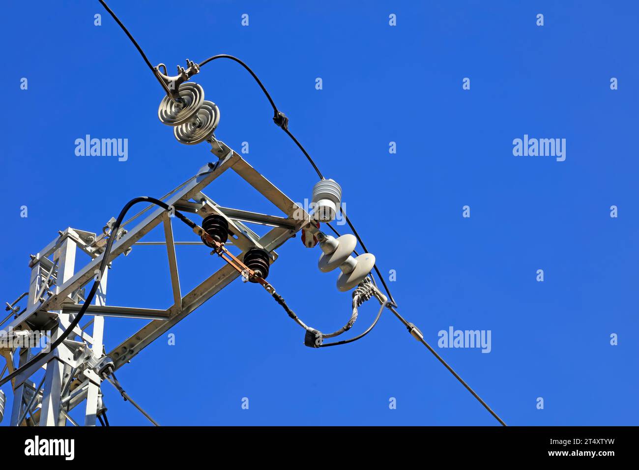 power bracket in the blue sky Stock Photo - Alamy