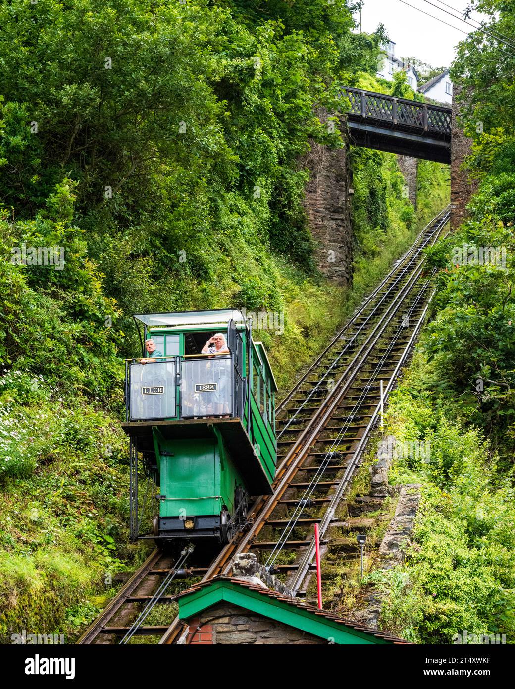 Funicular cliff railway lynton hi-res stock photography and images - Alamy