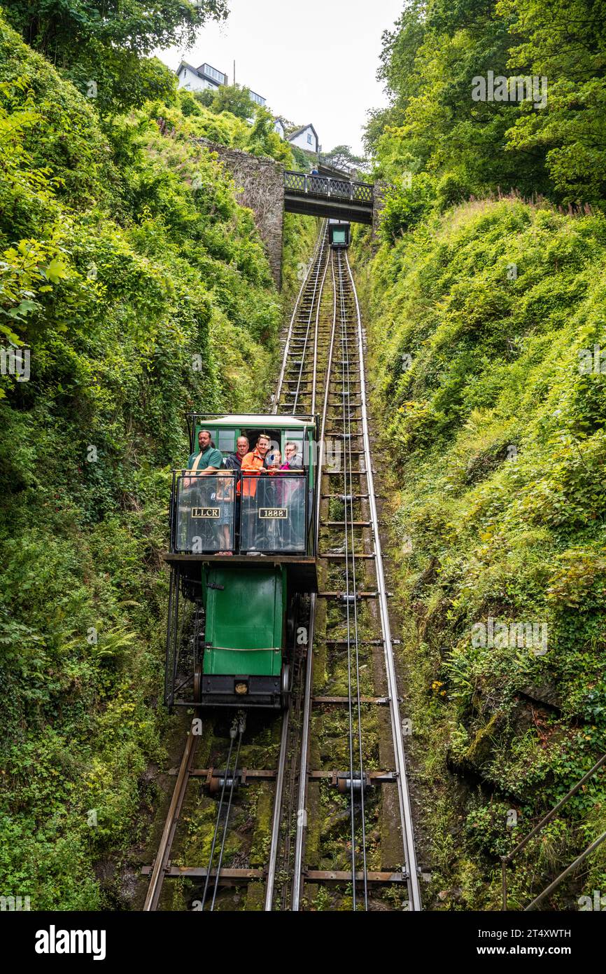 The Lynton and Lynmouth Cliff Railway is a funicular railway linking ...