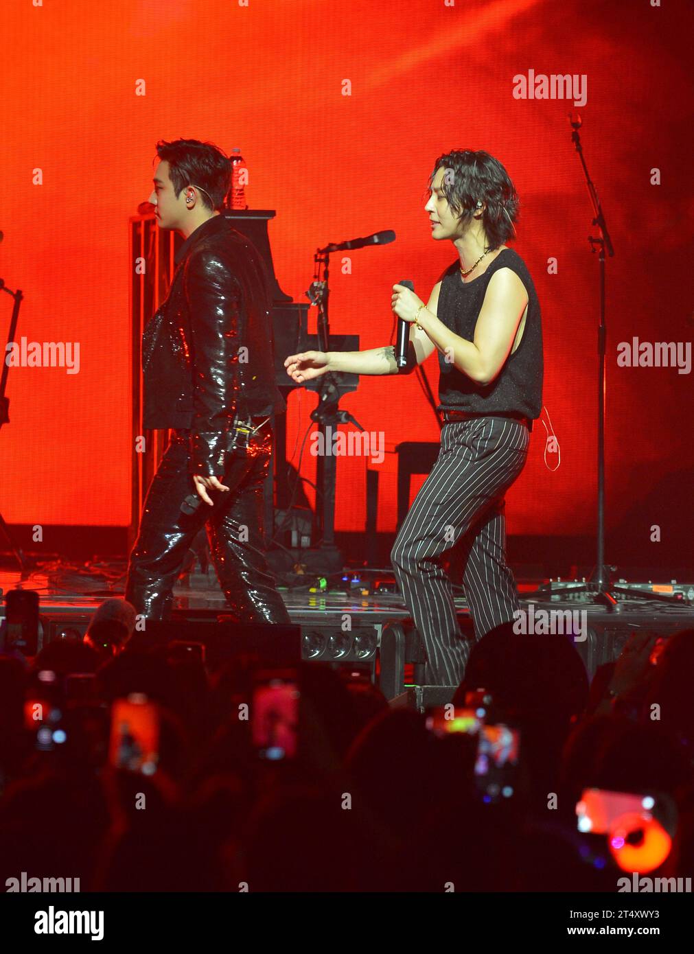 Miami, Florida, USA. 31st Oct, 2023. Park Do-joon and Kim Woo-sung of ...