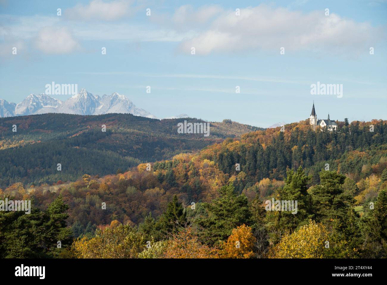 Basilica of the Visitation of the Virgin Mary on top of the Marianska ...