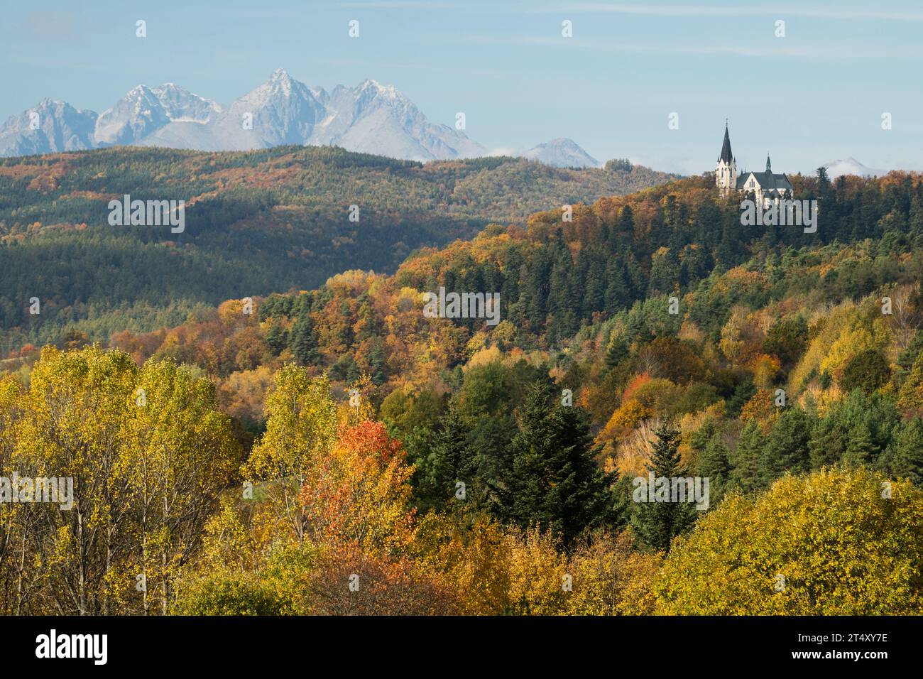 Basilica of the Visitation of the Virgin Mary on top of the Marianska ...