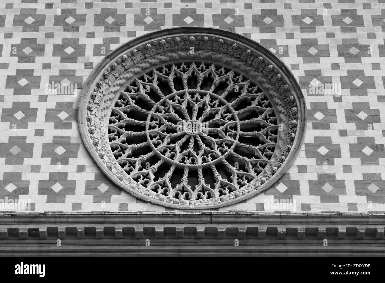 Rose window gothic style Black and White Stock Photos & Images - Alamy