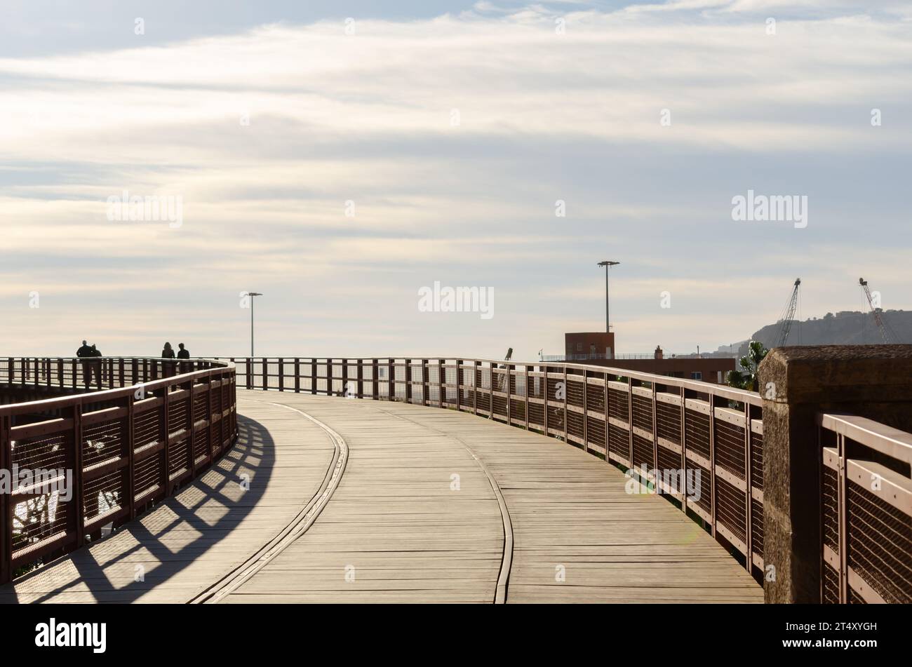 ALMERIA, SPAIN - 01 NOVEMBER 2023 Cable Ingles, the English pier in ...