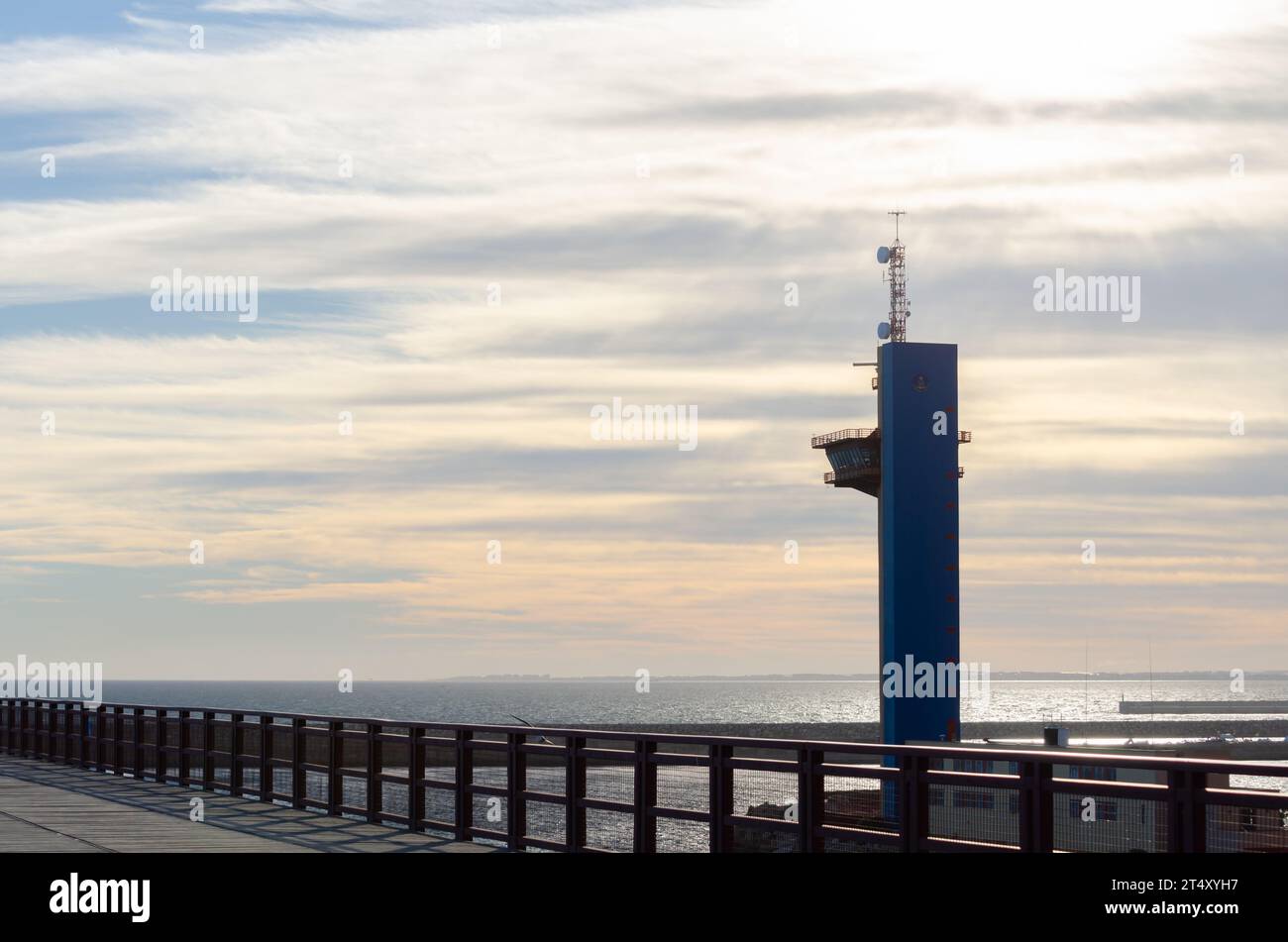 ALMERIA, SPAIN - 01 NOVEMBER 2023 Cable Ingles, the English pier in ...