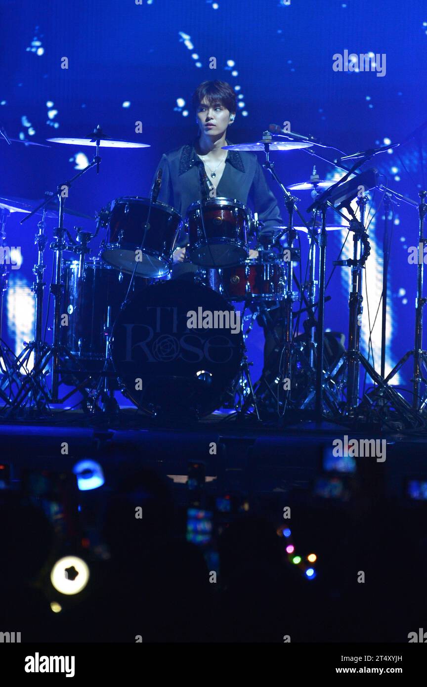MIAMI , FLORIDA - OCTOBER 31: Lee Ha-joon of Korean indie rock band THE ...