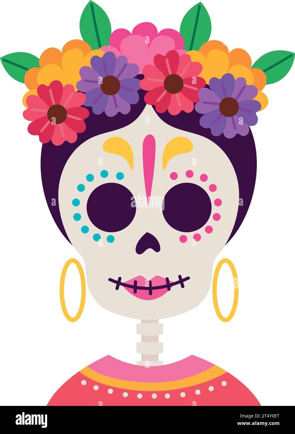 mexico catrina cute Stock Vector Image & Art - Alamy