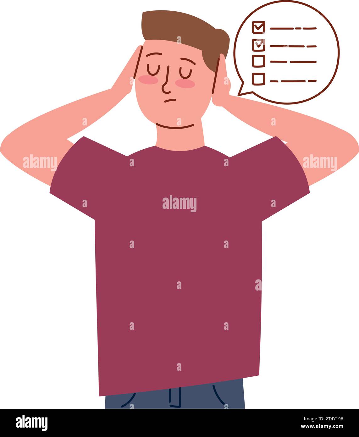 obsessive compulsive disorder man Stock Vector Image & Art - Alamy